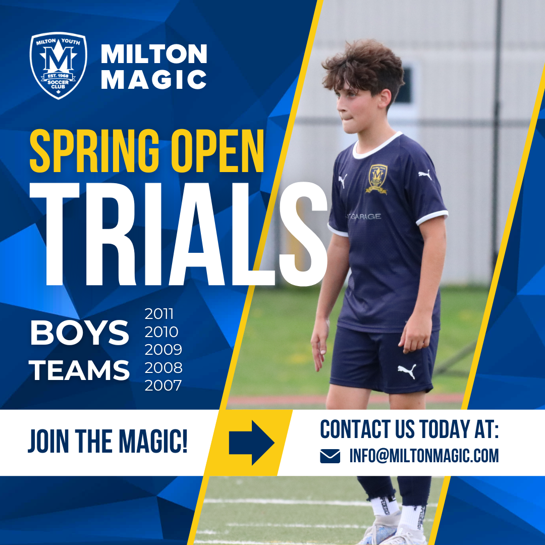 2011-2007 Boys Spring Open Trials - Milton Magic FC